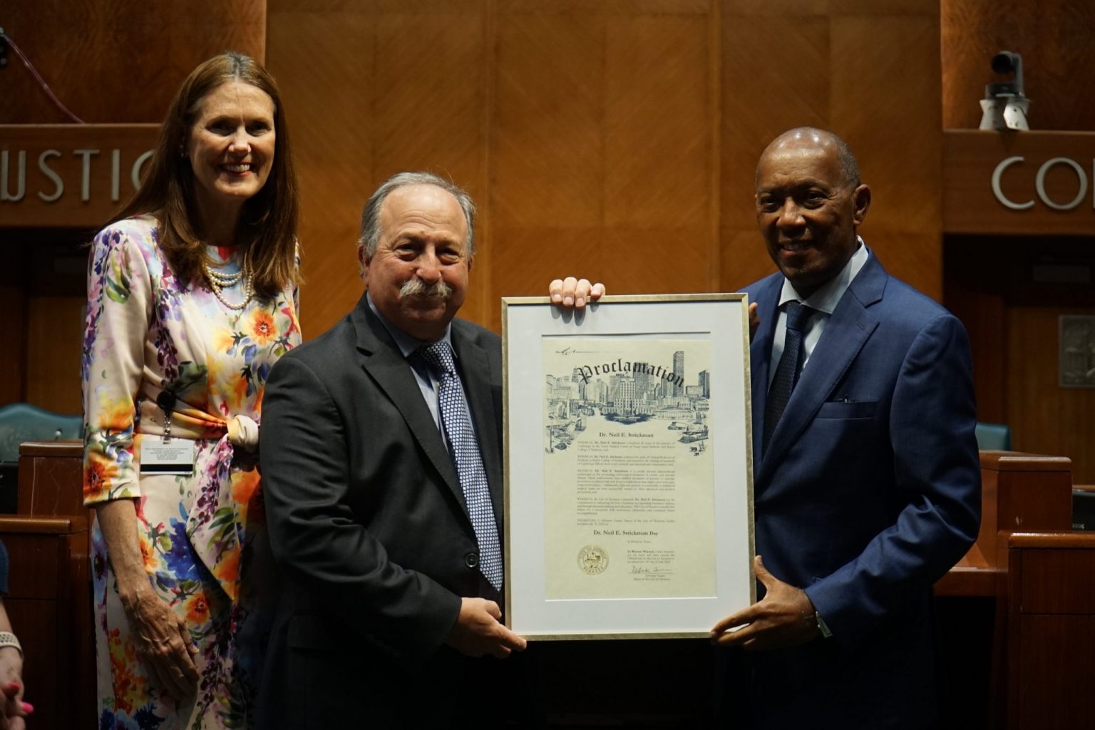 THI Celebrates “Dr. Neil E. Strickman Day” with Houston’s Mayor ...