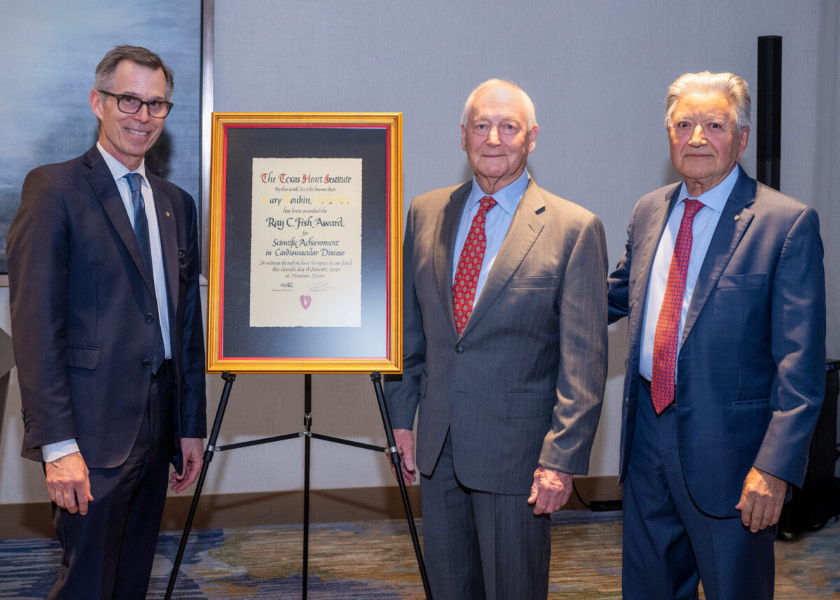 Dr. Gary Roubin Awarded the Texas Heart Institute’s Highest Honor with ...